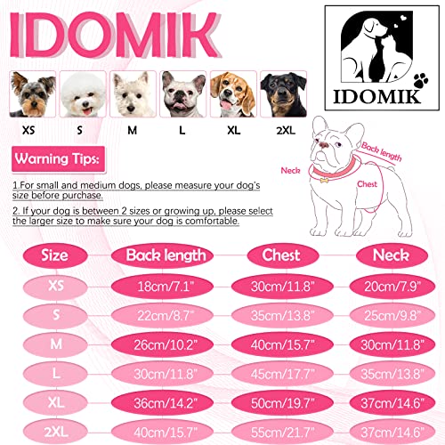 IDOMIK Dog Hoodie Fleece Puppy Clothes Warm Sweater, Kitten Pet Sweatshirt Doggie Soft Winter Pullover Coat Apparel, Christmas Outfit Dog Costume Hooded Clothes Coat Winter Sweater for Small Dogs Cats