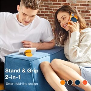 MOFT Universally Compatible Magnetic Phone Grip Stand, 360° Rotation Adjustable Angles, Pocket-Friendly for Andriod, iPhone and All Smartphones,Orange