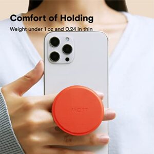 MOFT Universally Compatible Magnetic Phone Grip Stand, 360° Rotation Adjustable Angles, Pocket-Friendly for Andriod, iPhone and All Smartphones,Orange