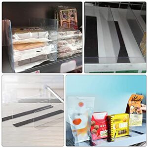 Baluue Storage Drawers Cabinets Divider Clear Shelf Dividers, L Shape Plastic Shelf Dividers 6Packs Magnetic Shelf Divider for Goods Separate Kitchen, Office Supermarket Use (6 CM) Clothing Shelf