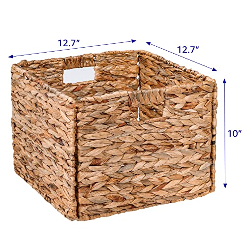 12.7" Foldable Storage Basket with Iron Wire Frame By Trademark Innovations (Set of 4)