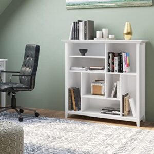 SIMPLIHOME Amherst SOLID WOOD 44 inch Wide Transitional Multi Cube Bookcase and Storage Unit, Rectangle in White