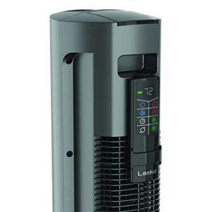 Lasko Portable Fan & Heater All Season Comfort Control Tower Fan and Space Heater in One with Remote Control, Black, FH515,Large