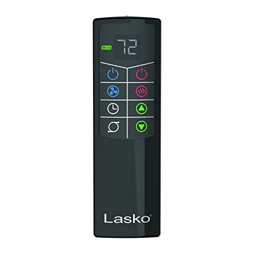 Lasko Portable Fan & Heater All Season Comfort Control Tower Fan and Space Heater in One with Remote Control, Black, FH515,Large