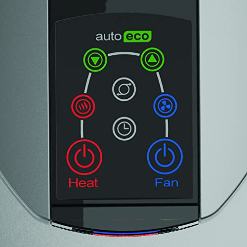 Lasko Portable Fan & Heater All Season Comfort Control Tower Fan and Space Heater in One with Remote Control, Black, FH515,Large