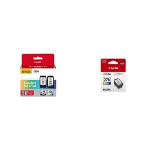 canon pg-275/cl-276 multi pack, compatible to pixma ts3520, ts3522 and tr4720 printers & cl-276 color ink cartridge, compatible to pixma ts3520, ts3522 and tr4720 printers