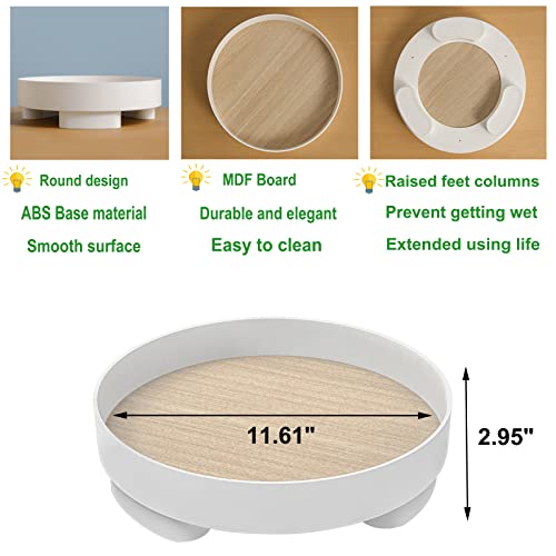 Round Tray, Makeup Perfume Dresser Vanity Organizer Multipurpose Trays for Home Storage And Decor.