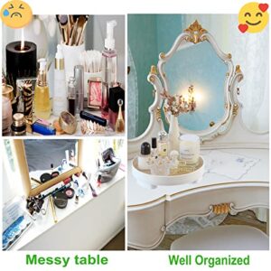 Round Tray, Makeup Perfume Dresser Vanity Organizer Multipurpose Trays for Home Storage And Decor.