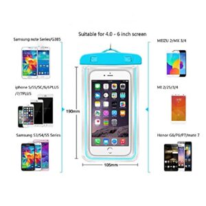 InfantLY Bright Phone Pouch, 6.9 Inch Underwater Cellphone Case Dry Bag InfantLY Bright Phone Pocket Protect Case with Luminous Ornament Strip & Detachable Lanyard Clear