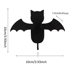 HyzaPhix Adhesive Hooks Decorative Wall Hooks Hanging CreativeTowel Hooks Funny Bat Key Holder for Bedroom, Kitchen, Restroom, Bathroom, Home Decoration (bat)