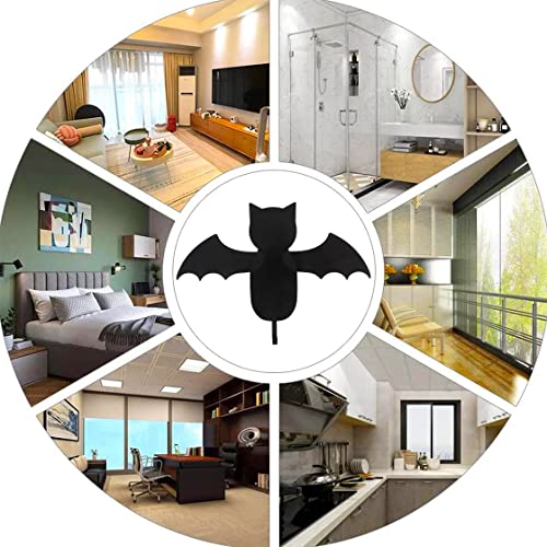 HyzaPhix Adhesive Hooks Decorative Wall Hooks Hanging CreativeTowel Hooks Funny Bat Key Holder for Bedroom, Kitchen, Restroom, Bathroom, Home Decoration (bat)