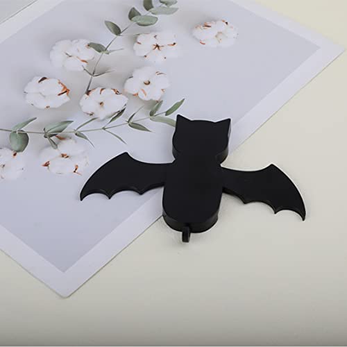 HyzaPhix Adhesive Hooks Decorative Wall Hooks Hanging CreativeTowel Hooks Funny Bat Key Holder for Bedroom, Kitchen, Restroom, Bathroom, Home Decoration (bat)