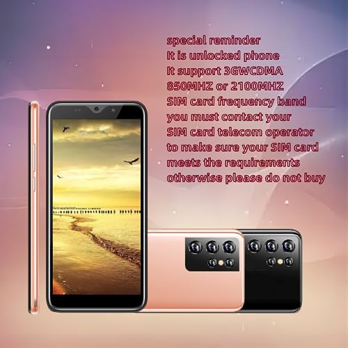 aderroo Smartphone， S18 ，5.72-inch Screen，Front and Rear Cameras，Only Supports Dual SIM Card Frequency Band of 3GWCDMA (850/2100MHZ)，Unlocked Cell Phone（Green）