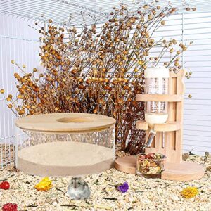 Large Hamster Sand Bath Box, Transparent Acrylic Sand Bath Box and Hamster Bathroom, Hamster Home and Hamster Accessories