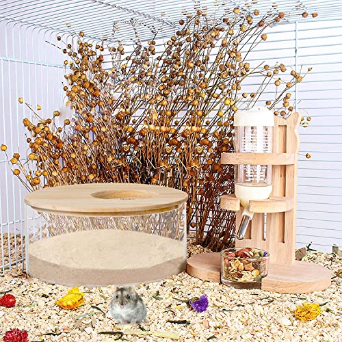 Large Hamster Sand Bath Box, Transparent Acrylic Sand Bath Box and Hamster Bathroom, Hamster Home and Hamster Accessories