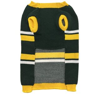 Pets First NFL Green Bay Packers Dog Sweater, Size Small. Warm and Cozy Knit Pet Sweater with NFL Team Logo, Best Puppy Sweater for Large and Small Dogs, Team Color (GBP-4179-SM)