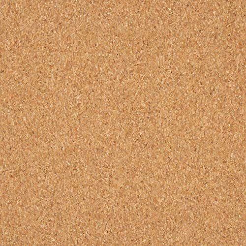 VISUAL CORK Normal Thin Cork Fabric by The Yard Eco-Friendly Faux Leather Upholstery Fabric 17inch× 362inch (43cm× 920cm) Wallpapers Craft Materials