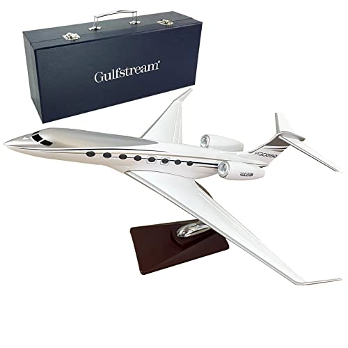 12.2” 1:100-Scale Model Jet Model Airplane Gulfstream G650 Model Lite Collectibles Alloy Resin Airplane Models Plane Models Diecast for Collection or Gift Ornament