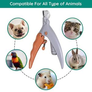 Dog Nail Clipper with Bright LED Light, Pet nail Trimmer with Safety Guard for the Nails Bloodline, Sharp blade Nail Trimmers Grooming tool for Dog and Cat