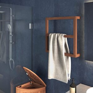 Manada Wall Mount Teak Towel Rack