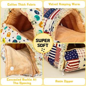 Bonjin Hamster Guinea Pig Supplies Bed Accessories House, Cozy Bed House Cusion Fleece Hut Hanging Hammock, Cute Toy Nest for Small Animal Mice, Hedgehog Cage Supplies Chinchilla Ferret Rat Gerbil