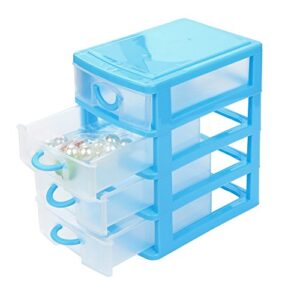 Durable Plastic Mini Desktop Tool Storage Organizer,Drawer Sundries Case Small Objects Storage Container Durable Plastic Mini Desktop Tool Storage Organizer,Drawer Sundries Case Small Objects Storage Container (Sky Blue-L4)