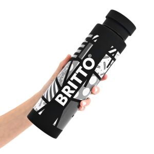 BRITTO Romero 25oz Insulated Water Bottle, Stainless Steel, Black Landscape - Black'