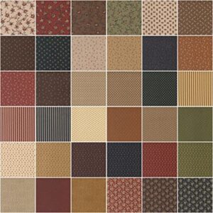 Moda Fabrics Adamstown Charm Pack by Jo Morton; 42-5'' Precut Fabric Quilt Squares