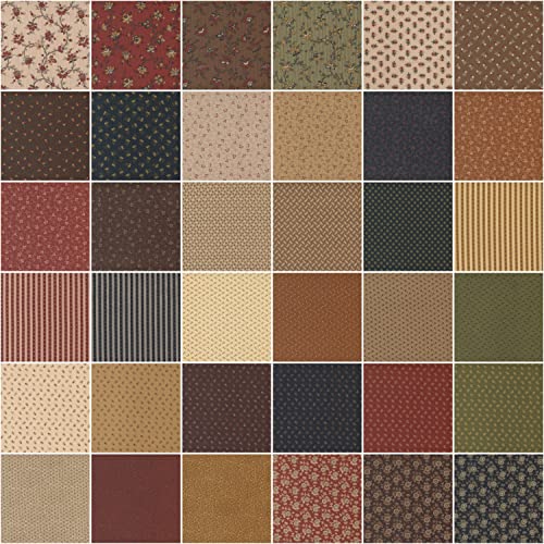 Moda Fabrics Adamstown Charm Pack by Jo Morton; 42-5'' Precut Fabric Quilt Squares