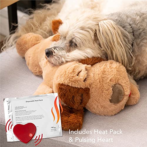 iHeartDogs Heartbeat Puppy Toy - Comfort Cuddler Pillow - Dog Anxiety Toy