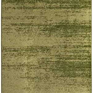 Rugs.com Angelica Collection Rug – 5' x 8' Green Medium Rug Perfect for Bedrooms, Dining Rooms, Living Rooms