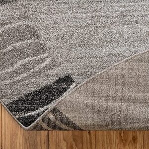 Rugs.com Angelica Collection Rug – 6 Ft Round Light Gray Medium Rug Perfect for Kitchens, Dining Rooms