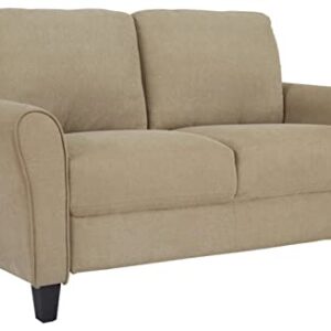 Signature Design by Ashley Carten Traditional Cushioned Loveseat, Beige