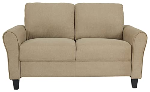 Signature Design by Ashley Carten Traditional Cushioned Loveseat, Beige