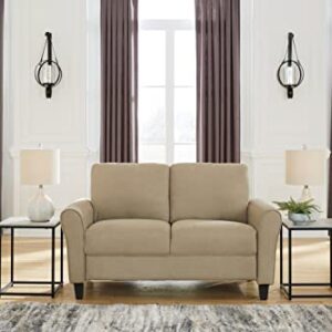 Signature Design by Ashley Carten Traditional Cushioned Loveseat, Beige