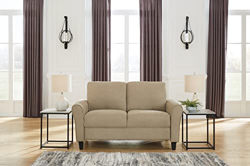 Signature Design by Ashley Carten Traditional Cushioned Loveseat, Beige