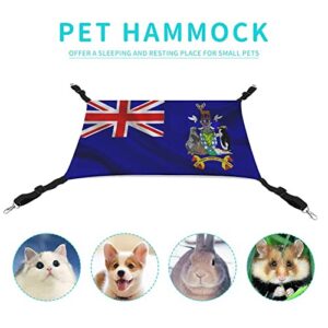 Flag Bluered Pet Hammock Bed Guinea Pig Cage Hammock Small Animal Hanging Bed for Ferret, Chinchilla, Puppy and Other Small Animals