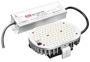 ostek 75w led shoebox retrofit kits, replace 350w mh/hps/hid bulbs- 10,125lm 5000k e39 mogul base retrofit lights for parking lot shoebox light, street lighting, meanwell driver, dlc&etl certified