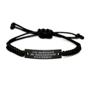 game on novelties best aquarium keeping, i'd rather be aquarium keeping, nice holiday black rope bracelet from friends