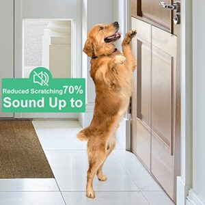 Upgraded Door Protector Protect Your Door, Furniture and Wall with Clear Premium Heavy Duty Door Cover Scratch Shield, Vinyl Door Guard for Dog，Cat Scratching（9.4" W x118 L