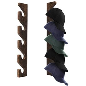 hat rack for wall, wooden baseball caps organizer wall mount baseball hat holder wall vertical hat racks for closet door bedroom entryroom laundry