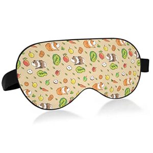 guinea pigs pets food bird eye fabric sleep mask, blindfold, super smooth eye mask