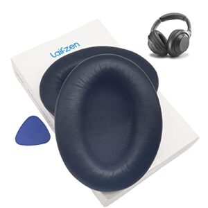 lambskin xm3 earpads for sony wh-1000xm3 headphones replacement 1000 xm 3 real sheepskin leather ear pads cushions earmuffs cups 1000xm3 (black)