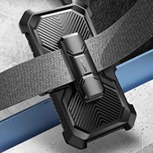 i-Blason Armorbox Series Designed for iPhone 14 Case 6.1" (2022)/iPhone 13 Case 6.1" (2021), Full-Body Rugged Holster Bumper Case with Built-in Screen Protector & Kickstand (Black)