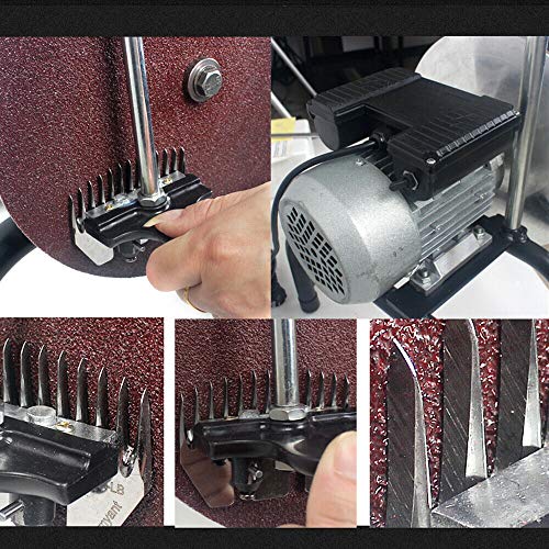 GDAE10 480W 110V Electric Sheep Clipper Grinder Goat Shearing Sharpener Grinding Machine Animal Goat Grooming Shearing Machine Blade (13.7 * 9.8 * 20in)