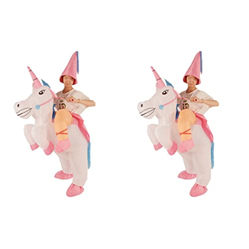 BESTOYARD Halloween Costumes Halloween Costumes Halloween Costumes Costume 2 PCS Inflatable Costume inflatable clothing inflatable party costume party fancy clothes Riding a Horse