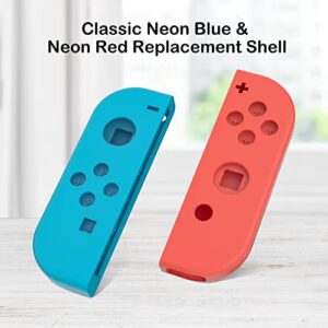 Replacement Joystick & Shell Compatible with Nintendo Switch Joy-Con, Thumbsticks Casing Repair Kit for Switch OLED Joy-con