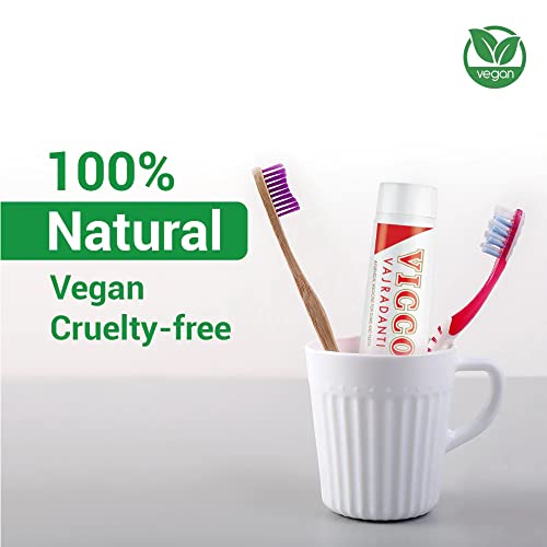 Vicco Vajradanti Herbal Toothpaste 18 Herbs and Barks - Pack of 3 (100g) - Specially Packed and Exported by Behal International