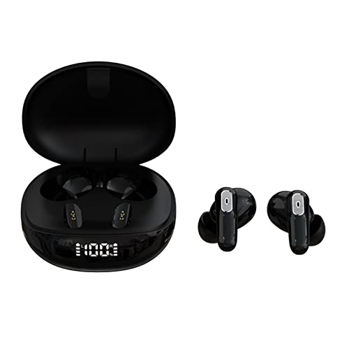 JS81 Bluetooth-Compatible V5.1 Smart- in-Ear Mp3 Stereo Sports Facility with Digital Display A Led (Black)