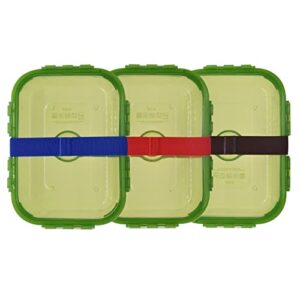 HisiLucky Bento Box Elastic Belt 12 Pcs Lunch Box Fixing Band Bento Box Band Replacement for Camping School Office (Multicolor), 13*2.5*0.5cm